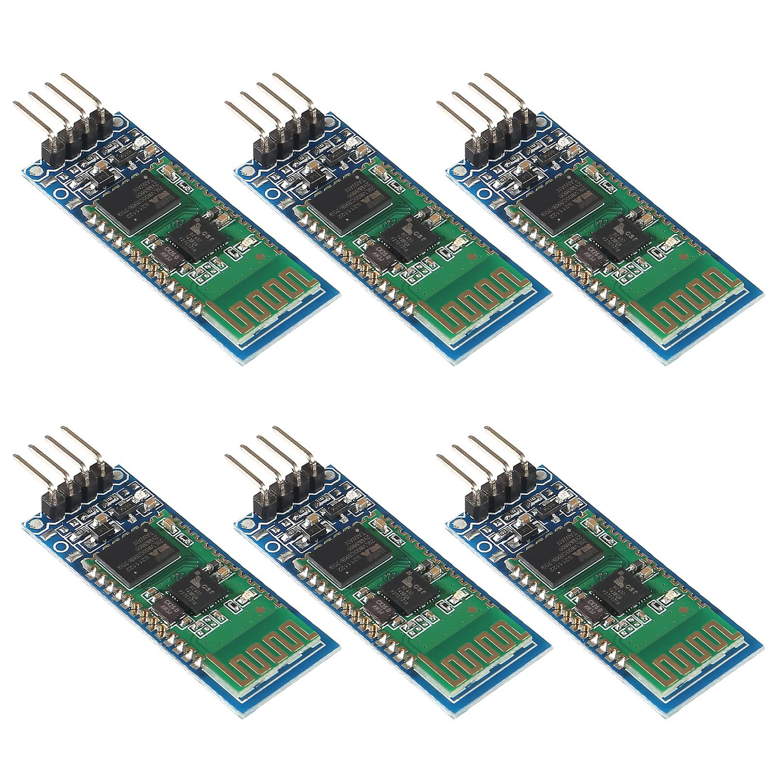 GetUSCart- Coliao 6pcs HC-06 Bluetooth Module RS232 4 Pin Wireless Bluetooth Serial RF ...