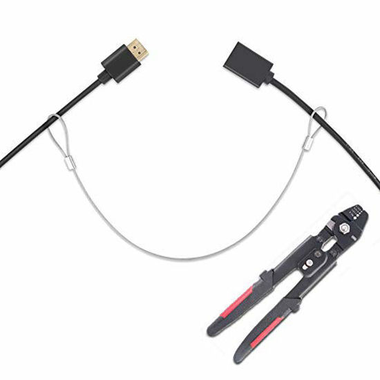 GetUSCart- 10ft Universal Cable Adapter Tether with Wire Rope Crimping ...