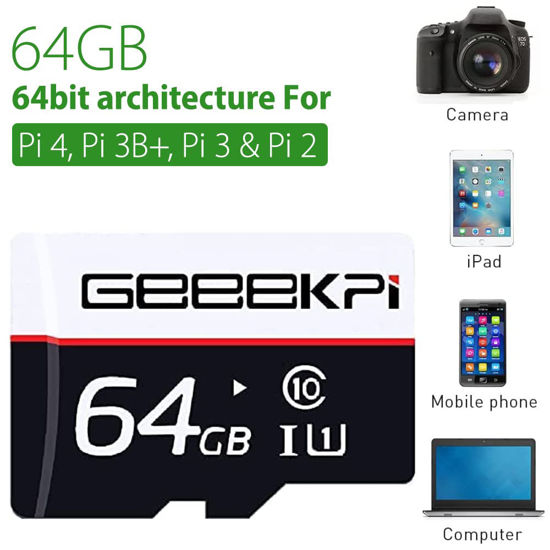 GetUSCart- GeeekPi Preloaded (RPI OS) Card for Raspberry Pi,Class 10 ...