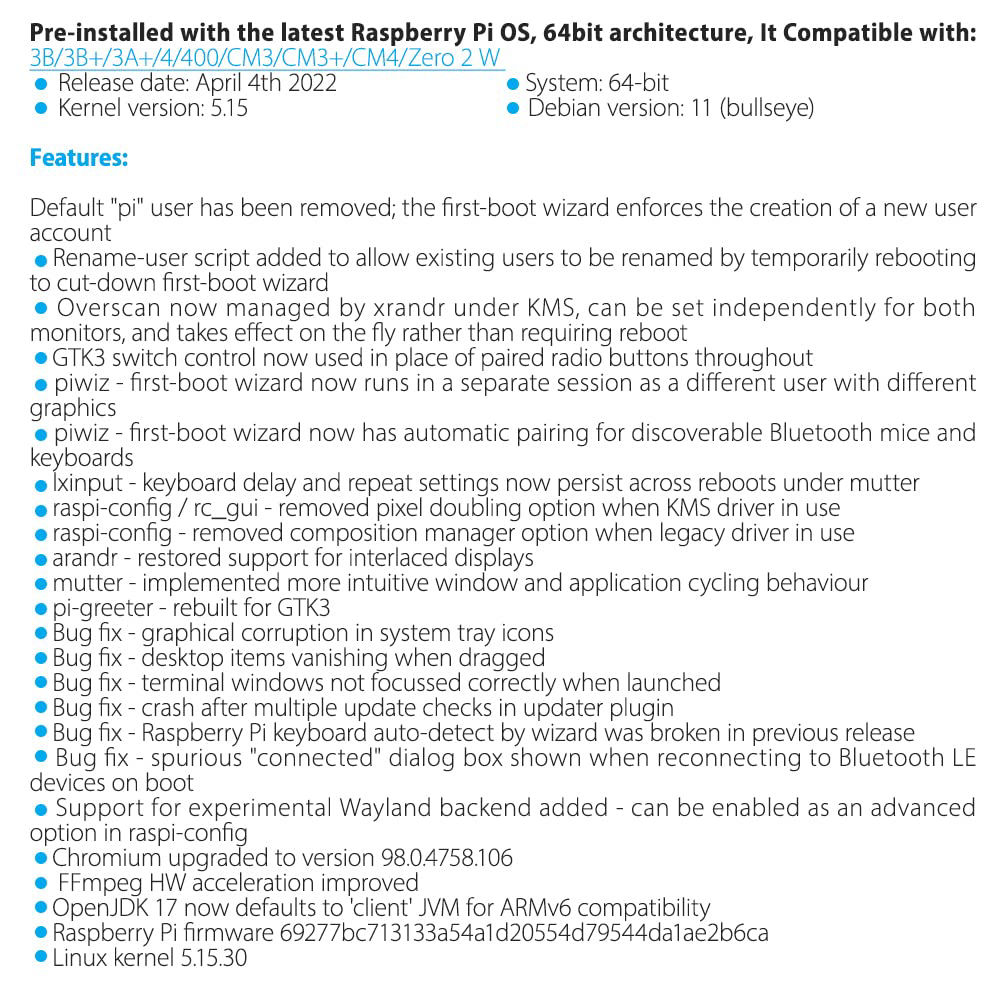 GetUSCart- GeeekPi Preloaded (RPI OS) Card for Raspberry Pi,Class 10 ...