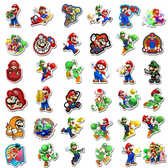 GetUSCart- 100Pcs Mario Stickers for Kids, Mario Game Sticker for Teen ...