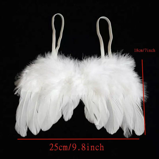 GetUSCart- AISIBO Baby Angel Feather Wings, Infant Angel Wings Photo ...