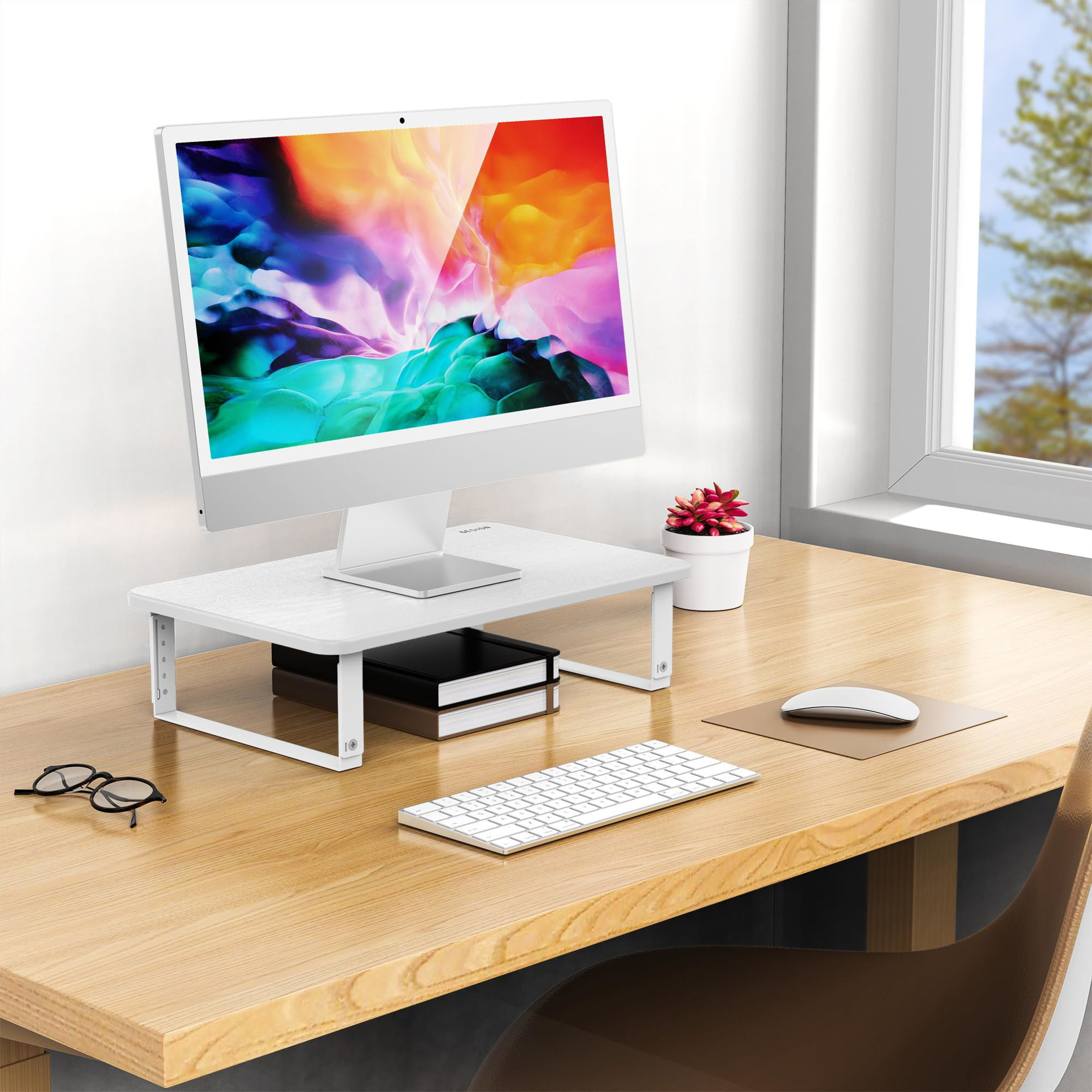 GetUSCart- BESIGN MS01 Monitor Stand Riser, Height Adjustable Laptop ...