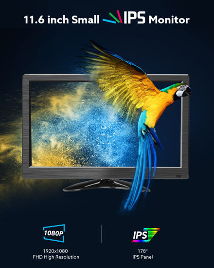 GetUSCart- Eyoyo Small HDMI VGA Monitor, 12 Inch Monitor 1920x1080 IPS ...