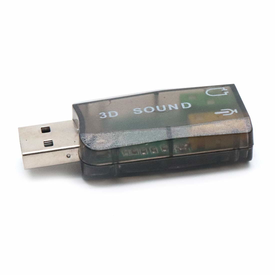 GetUSCart- Xiaoyztan 3 Pcs 3D External Drive-Free USB Sound Card 5.1 ...