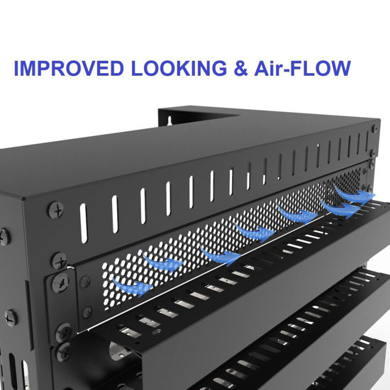 GetUSCart- Jingchengmei 1U Hinged Perforated Blank Panel - Steel Rack ...