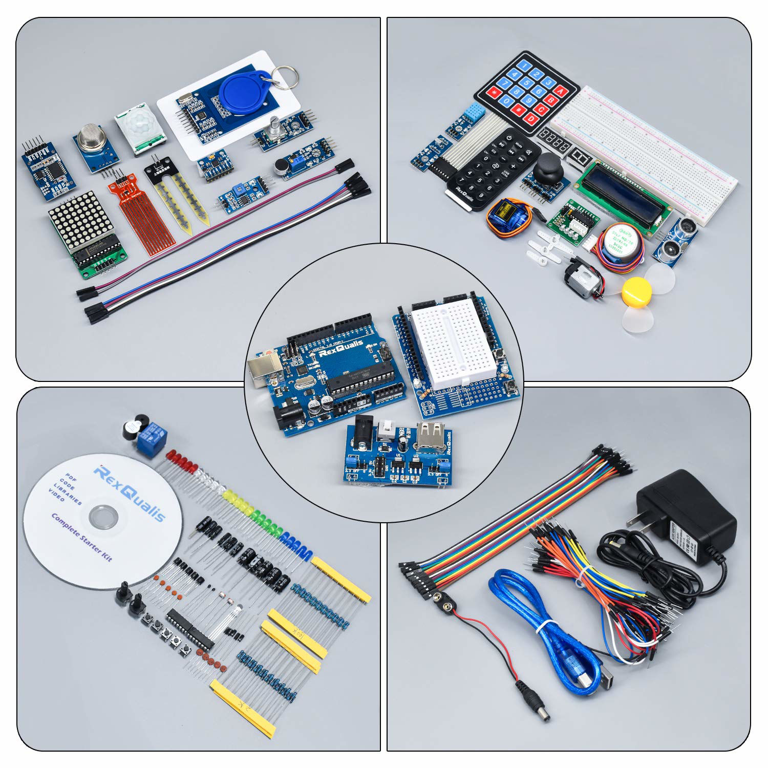 Getuscart Rexqualis Complete Starter Kit Based On Arduino Uno R3 Wdetailed Free Tutorial