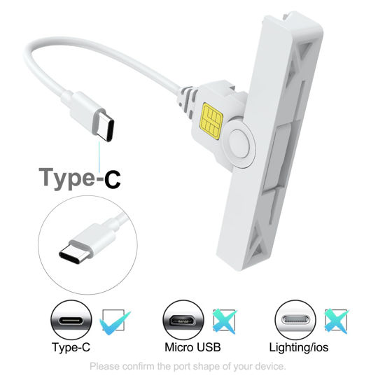 GetUSCart- CAC Reader, USB C SmartFold CAC Reader, USB C DOD Military ...