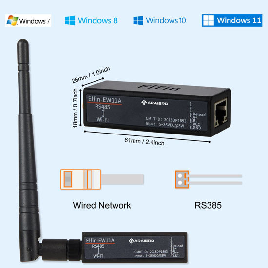 GetUSCart- ARAIERD Small Serial Port RS485 to WiFi Device IOT Server Module Serial RS485 to WiFi ...