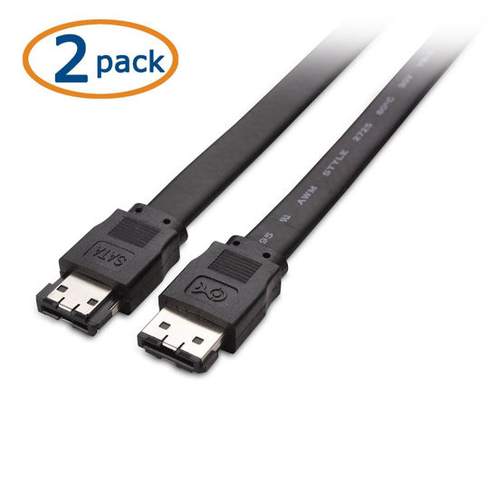GetUSCart- Cable Matters 2-Pack 6 Gbps Shielded eSATA Cable - 3 Feet