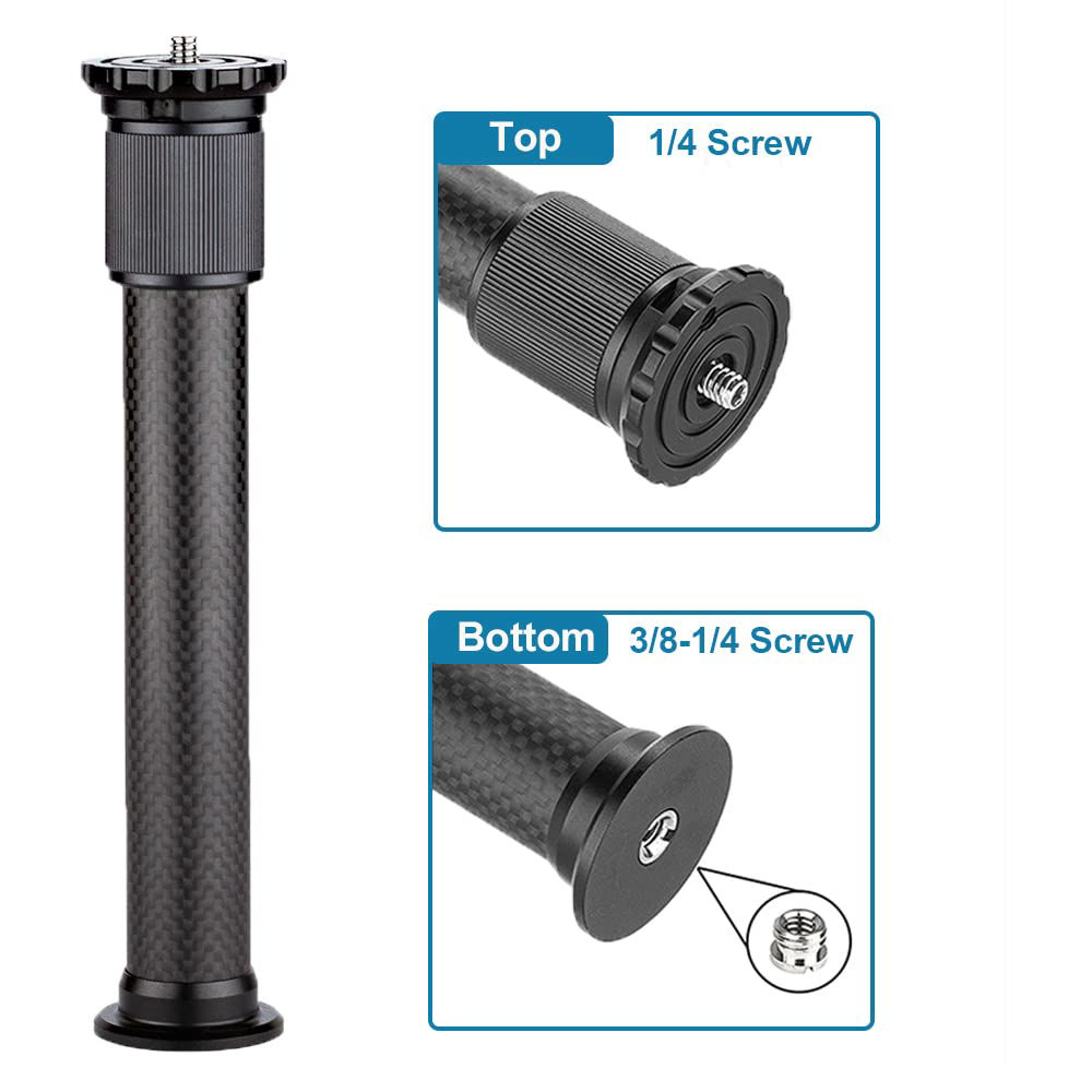 GetUSCart- Carbon Fiber Tripod Extension Two-Section Rod Central Column ...