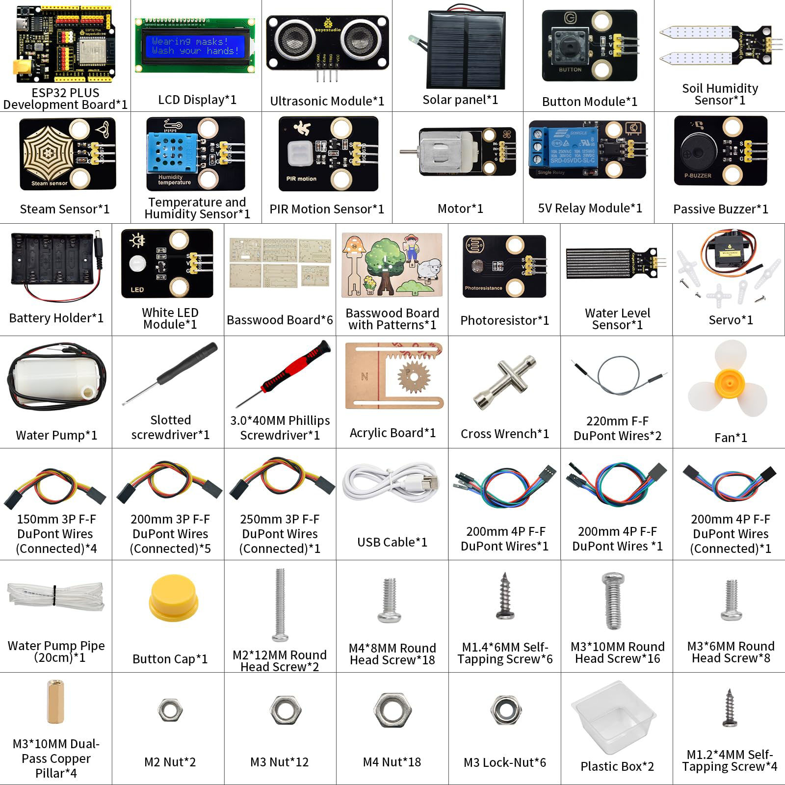 GetUSCart- KEYESTUDIO IoT Control Smart Farm Starter Kit for Arduino ...