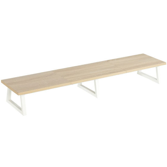 GetUSCart- TEAMIX 42 inch Large Dual Monitor Riser, Extra Long Monitor ...