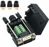 GetUSCart- YIOVVOM DB9 Breakout Connector to Wiring Terminal RS232 D-SUB Male Serial Port ...