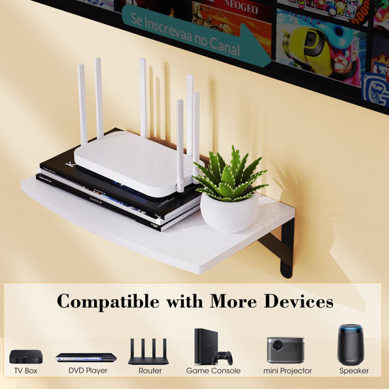 GetUSCart- DAWASAPAT Projector Wall Mount Floating Shelf, White Mini ...