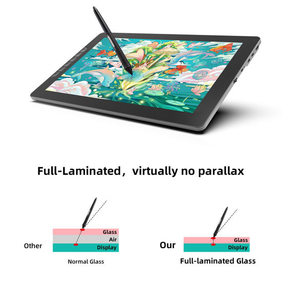 GetUSCart- Drawing Tablet with Screen 13.3 Inch Graphics Tablet Anti ...