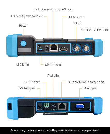 GetUSCart- IP Camera Tester with PoE, WANLUTECH CCTV Camera Tester 4K H ...