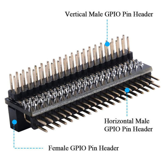 GetUSCart- GeeekPi Micro Connectors 40-pin GPIO 1 to 2 Expansion Board ...