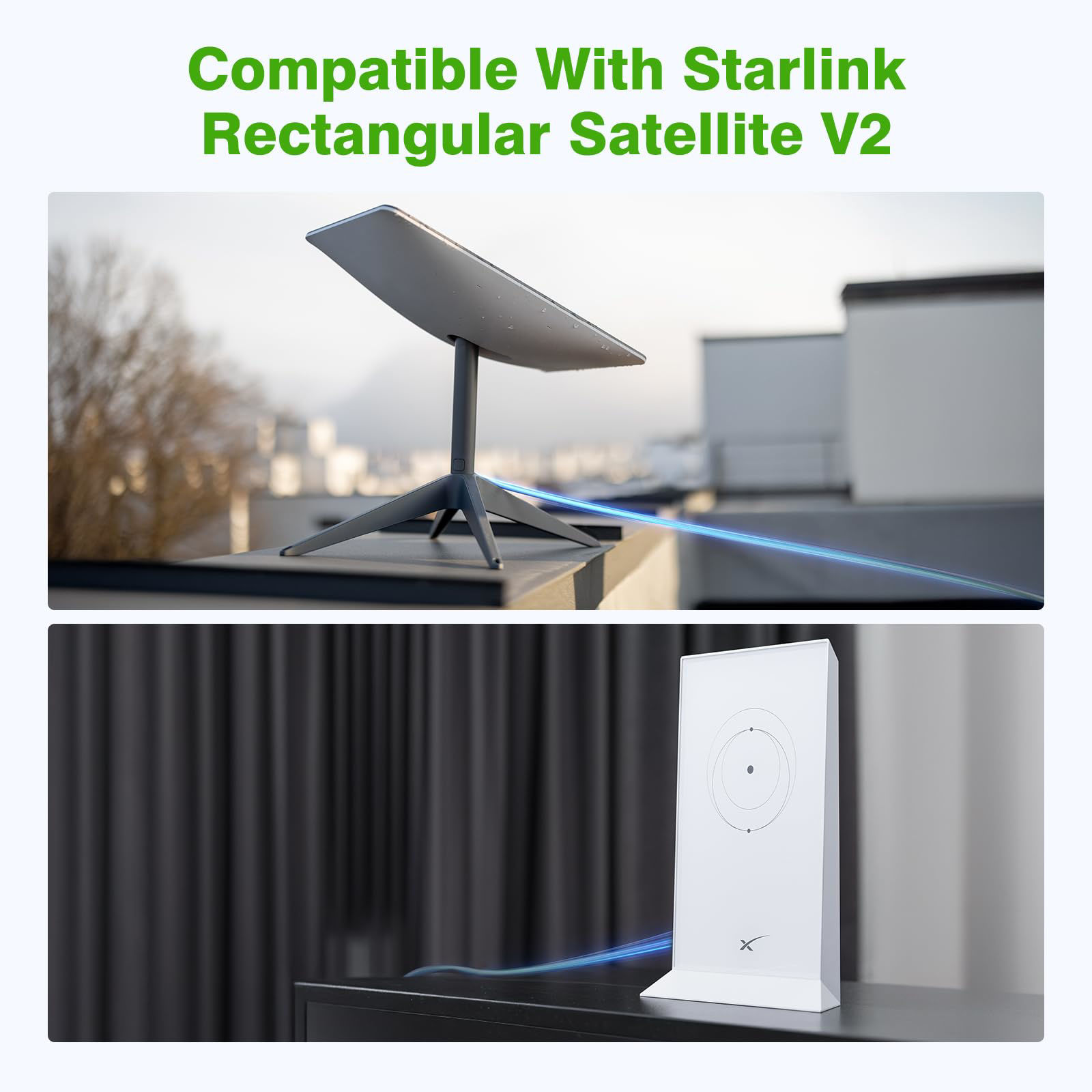 GetUSCart- AdaLov Starlink Cable 150FT for Starlink Satellite V2, Satellite Replacement ...