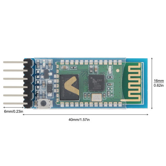 GetUSCart- DiGiYes HC-05 Wireless RF Transceiver Master Slave Integrated Bluetooth Module 6 Pin ...
