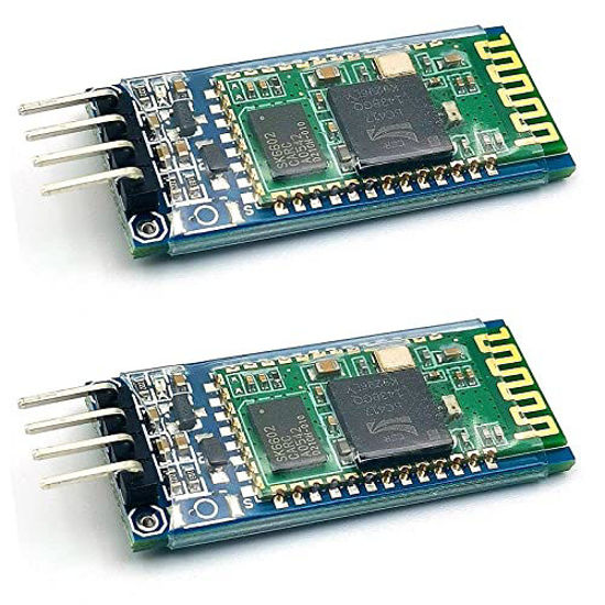 GetUSCart- FainWan 2pcs HC-06 RS232 4 Pin Wireless Bluetooth Serial RF Transceiver Module Bi ...