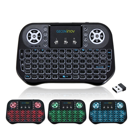 GetUSCart- Mini Wireless Keyboard with RGB Backlit, 2.4GHz Wireless ...