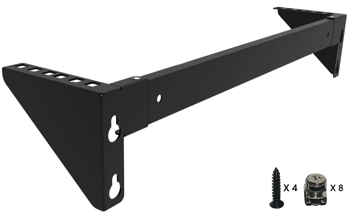 GetUSCart- 2U Vertical Wall Mount Rack - Heavy Duty 125lbs Capacity ...