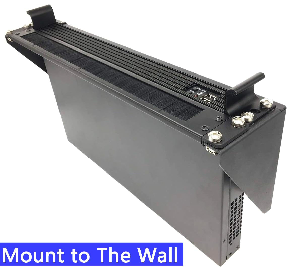 GetUSCart- 2U Vertical Wall Mount Rack - Heavy Duty 125lbs Capacity ...