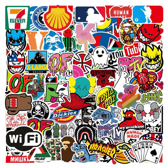 GetUSCart- Cool Brand Stickers 100 Pack Decals Laptop Computer ...