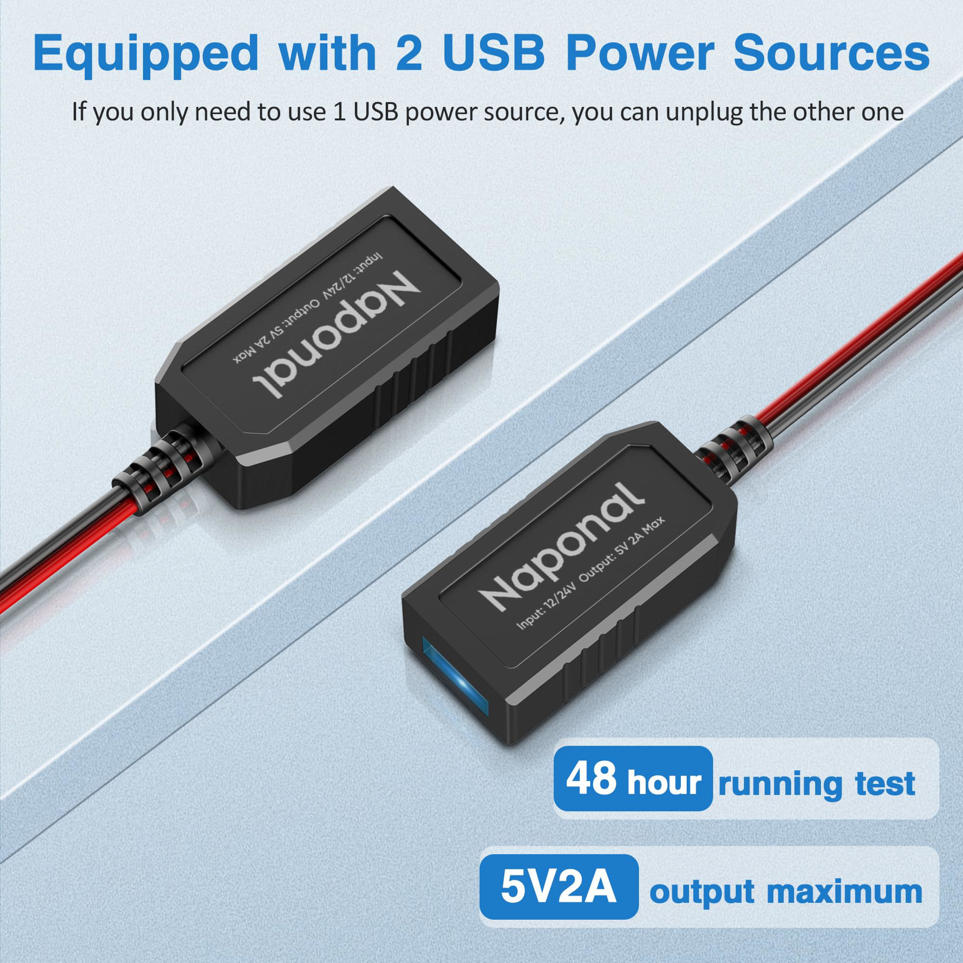 Model Color Universal Dashcam Power Adapter - 12V To 5V Hardwire Kit ...