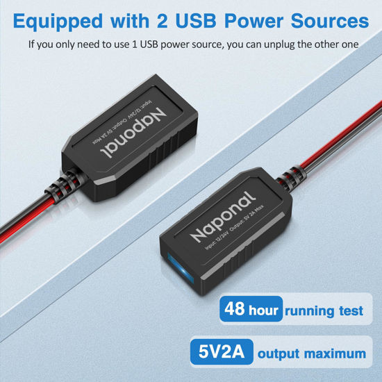 GetUSCart- Naponal GPS DashCam Power Adapter, (10Pin Type E Connector ...