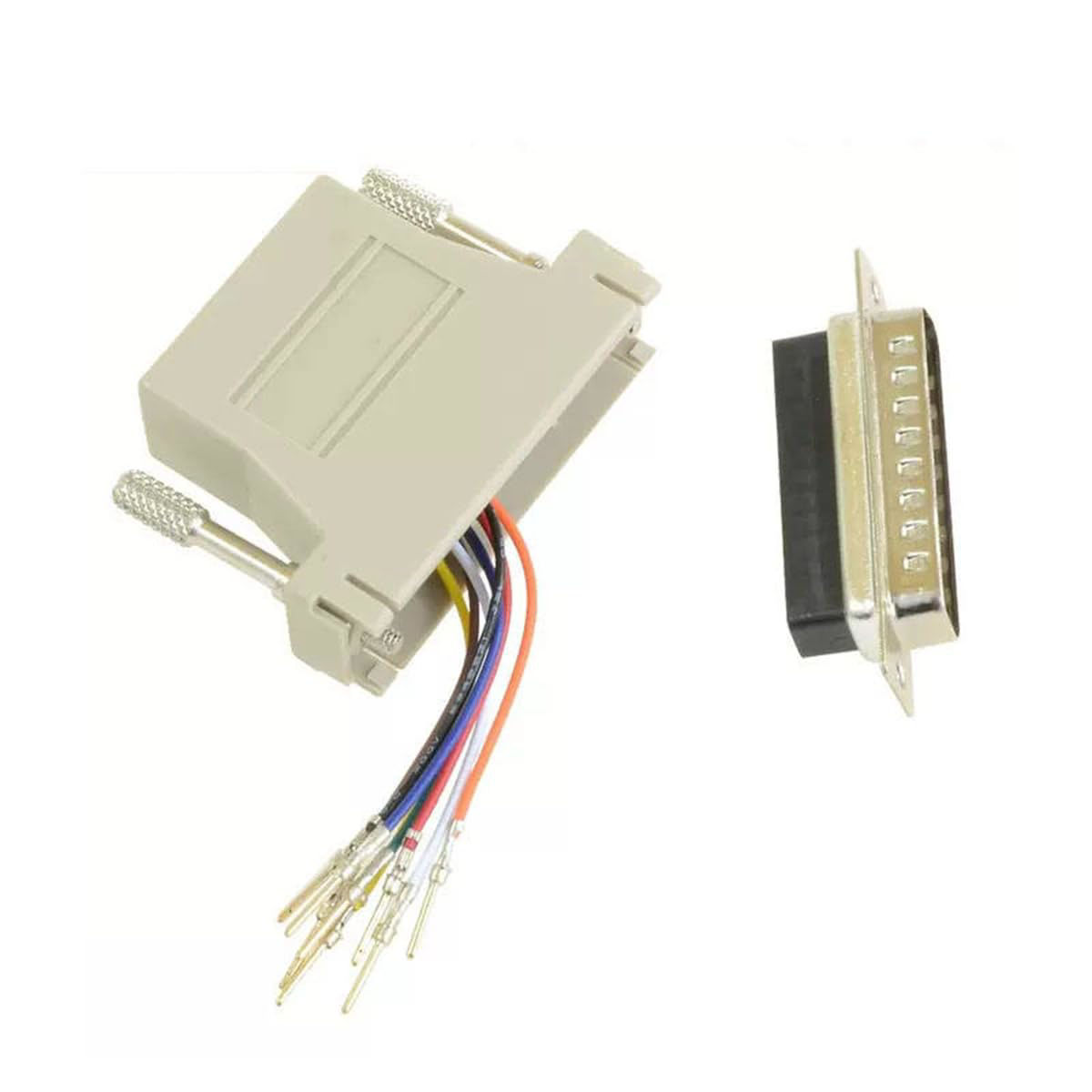 GetUSCart- Jienk DB25 to RJ45 Modular Adapter, RS232 DB25 to RJ45 ...