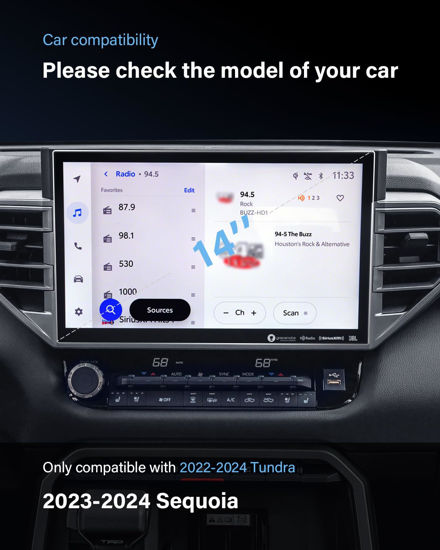 GetUSCart- For 2025 Tundra Sequoia Screen Protector - (2PCS) 2022-2025 ...