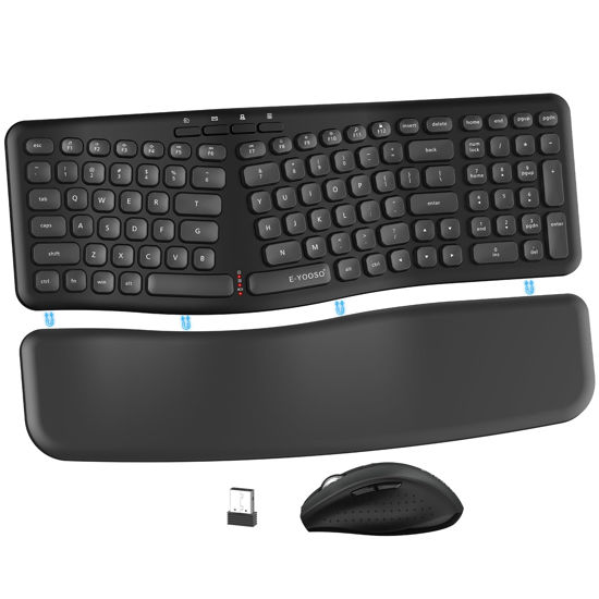 Getuscart Wireless Keyboard And Mouse Combo E Yooso Ergonomic Wireless Keyboard With