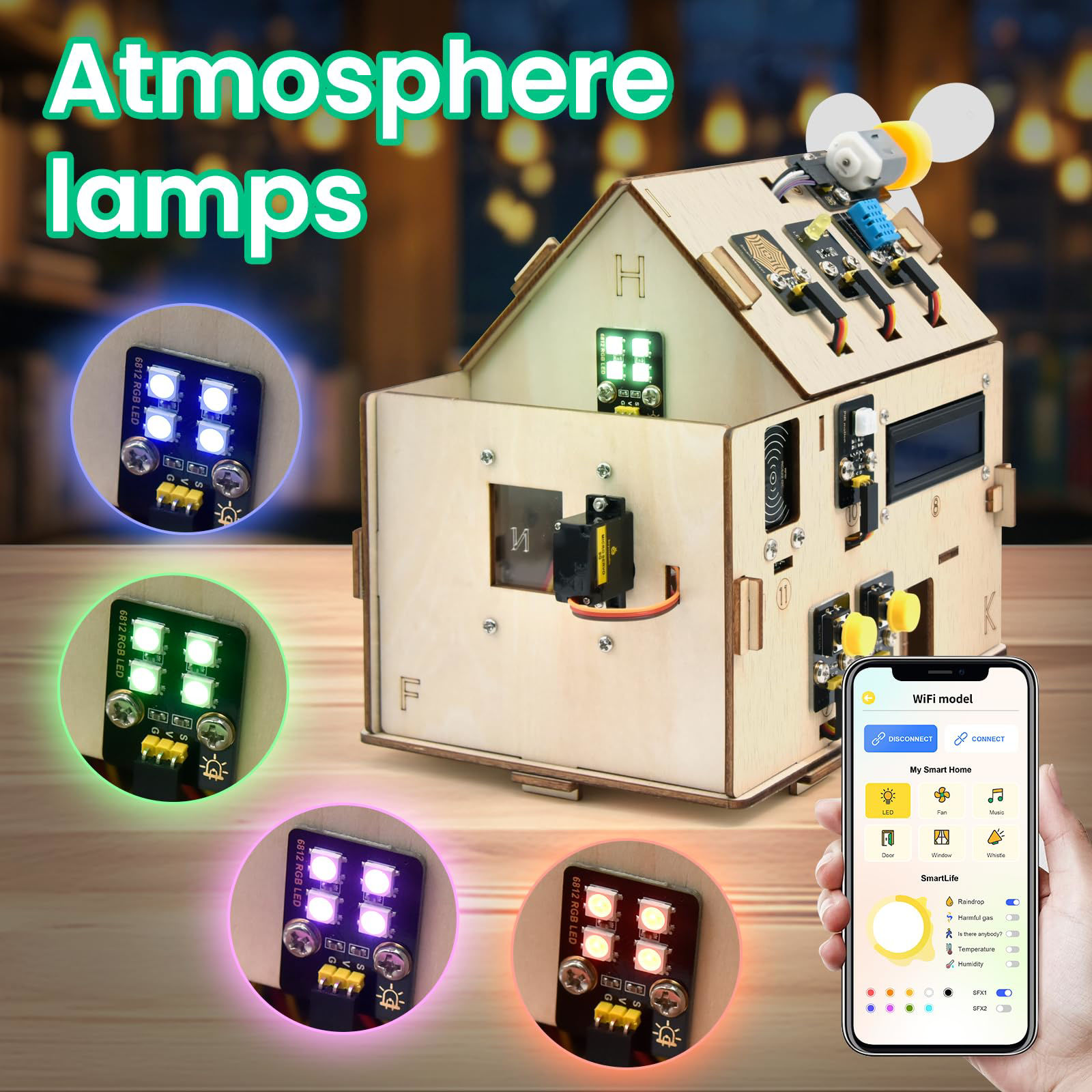 GetUSCart- KEYESTUDIO ESP32 Smart Home Starter Kit for Arduino and Python,Electronics Home ...