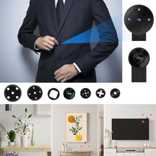 GetUSCart- DIY Spy Camera Kit Magnetic Mini Cam - 120 Degree 4K Full HD ...