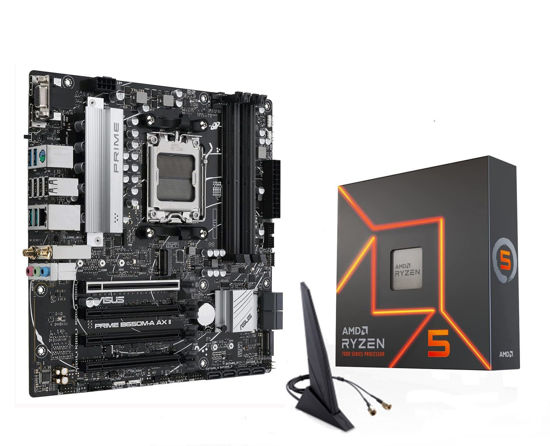 GetUSCart- Micro Center AMD Ryzen 5 7600X CPU Processor Bundle with Prime B650M-A AX II Micro ...