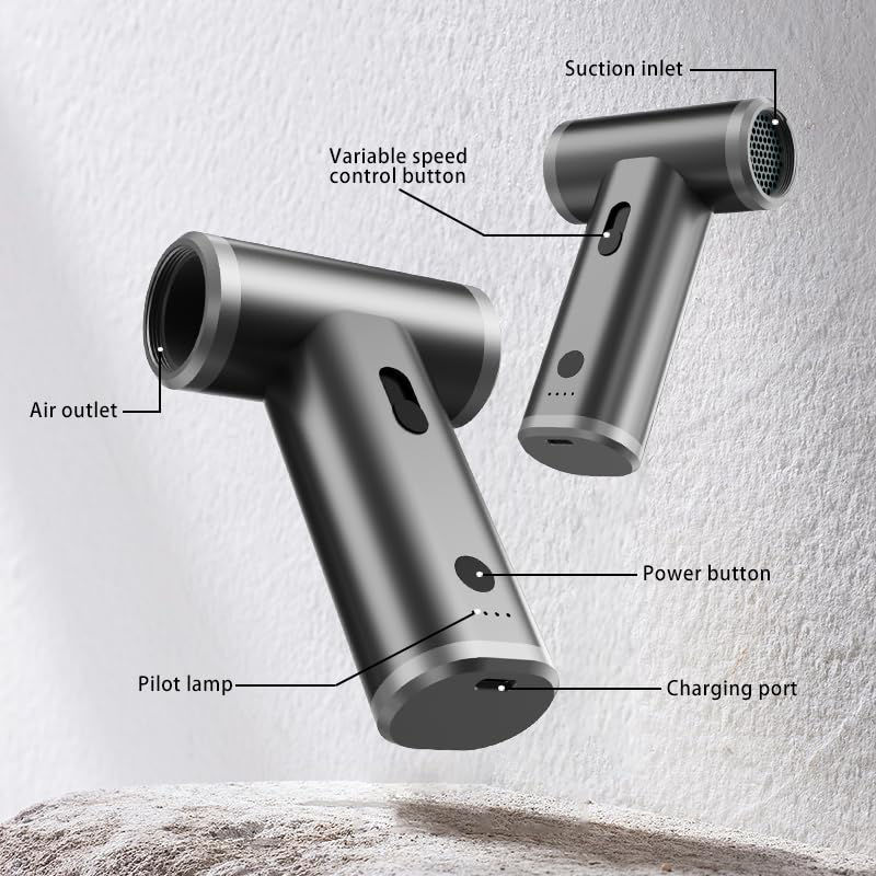 GetUSCart- Compressed Air Duster,Mini Air Duster Metal Design Enhanced ...