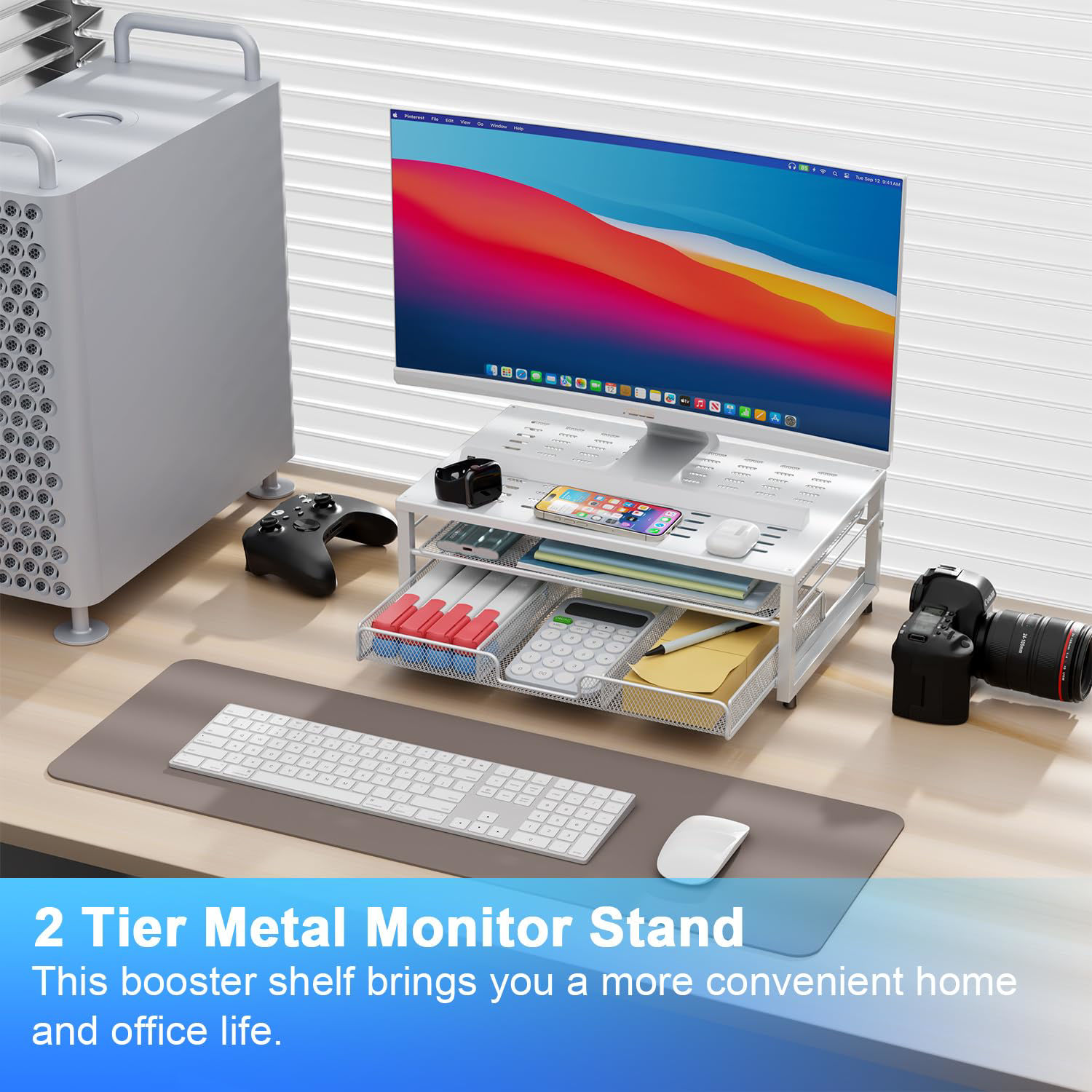 GetUSCart- gianotter Computer Monitor Stand Riser, office organizer ...