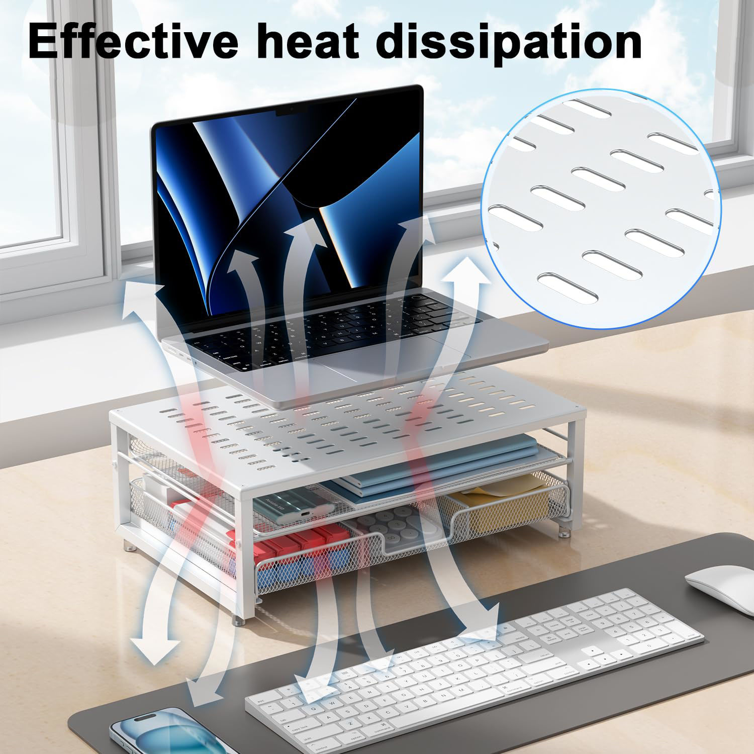 GetUSCart- gianotter Computer Monitor Stand Riser, office organizer ...