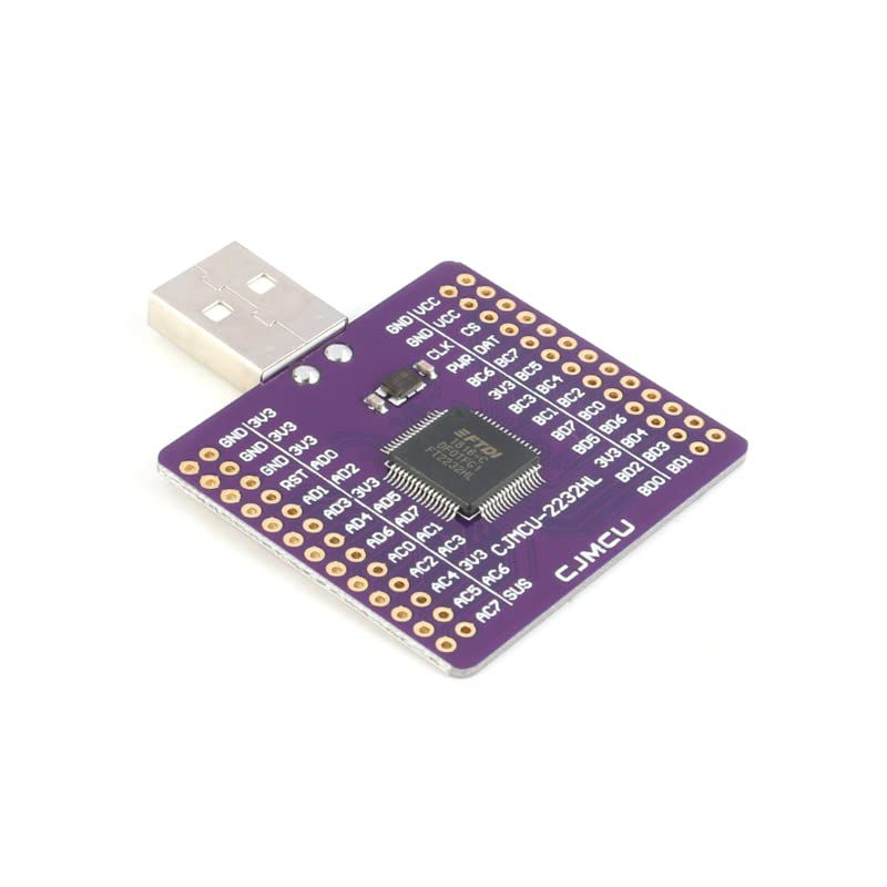 GetUSCart- JESSINIE FT2232HL Dual Channel UART Module USB to Serial Adapter USB to UART USB to ...