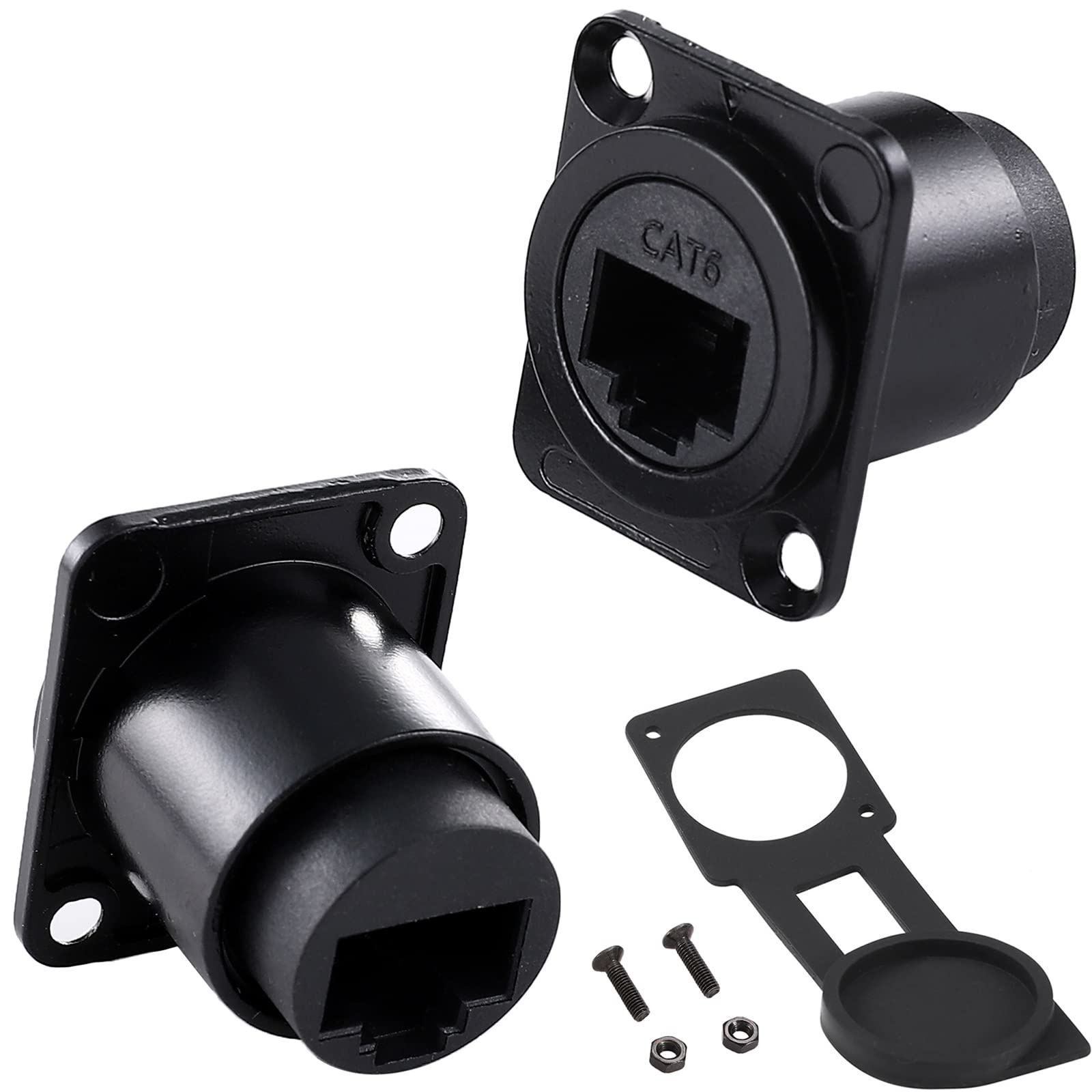 GetUSCart- PENGLIN 2PCS RJ45 Panel Mount Coupler, Shielded D-Type RJ45 ...