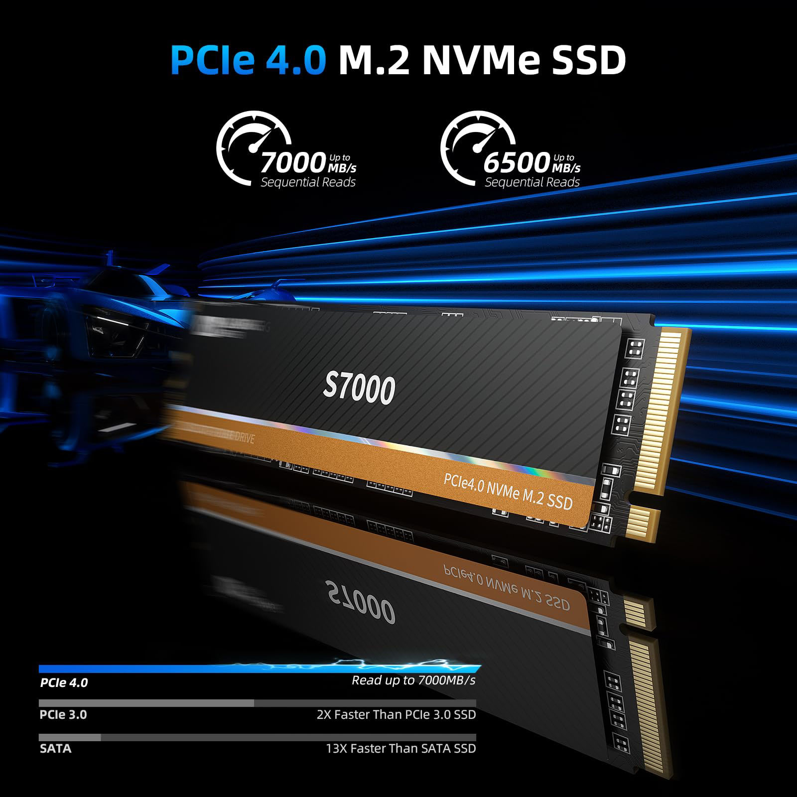 GetUSCart- SAN ZANG MASTER 1TB SSD NVMe M.2 PCIe Gen 4x4, M.2 2280 SLC Cache 3D NAND NVMe ...