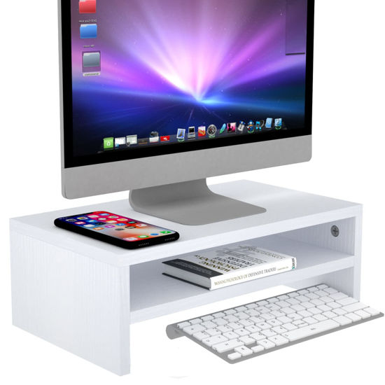 GetUSCart- CHARMDI Monitor Stand Riser,2 Tiers Computer Monitor Stand ...