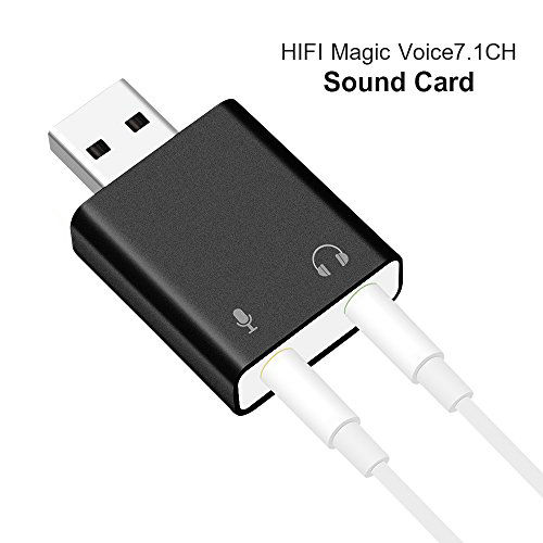 GetUSCart- USB Audio Adapter External Stereo Sound Card with 3.5mm ...