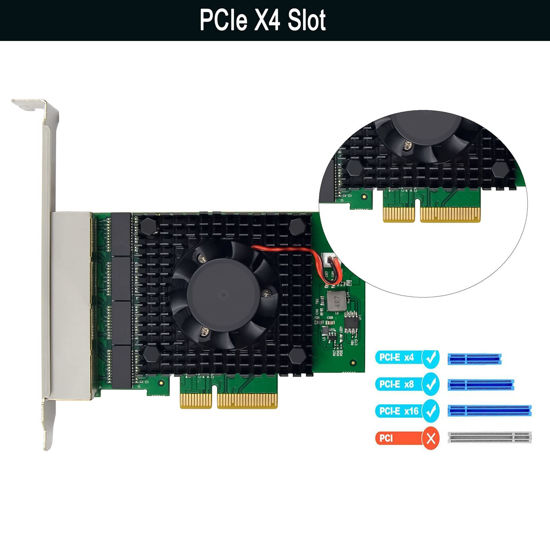 GetUSCart- PCIe 3.1 2.5 GbE Network Adapter with Intel I225-V 2500/1000 ...