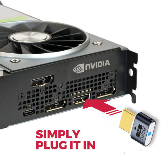 GetUSCart- 4K HDMI Dummy Plug Display Emulator Headless Ghost Adapter ...