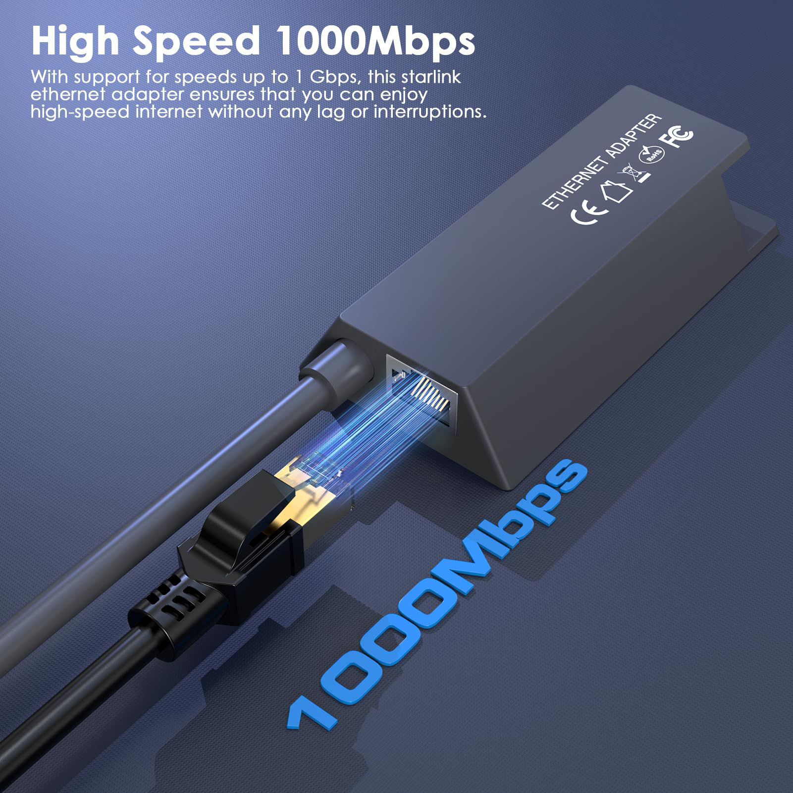 GetUSCart- Starlink Ethernet Adapter Gen 2 for Wired External Network ...