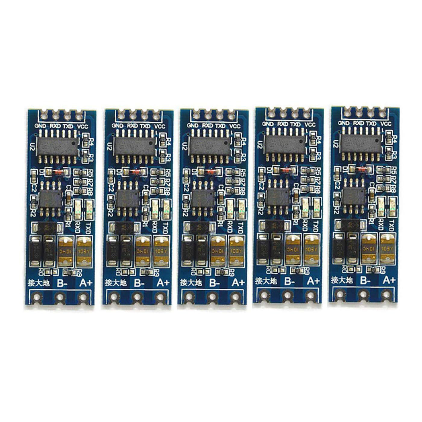 GetUSCart- TTL to RS485 485 to Serial UART Level Reciprocal Hardware Automatic Flow Control UART ...