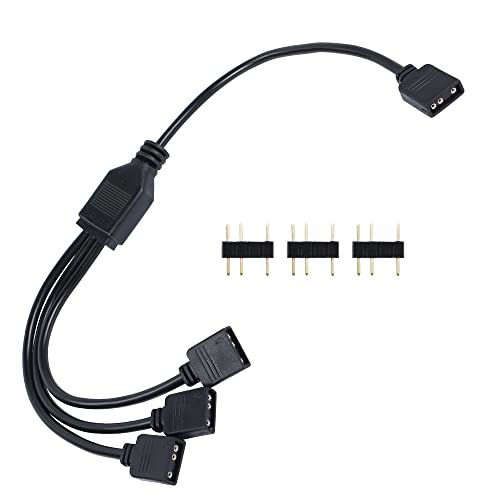 GetUSCart- YACSEJAO ARGB Splitter Cable 5V 3Pin Addressable RGB 1 to 3 ...